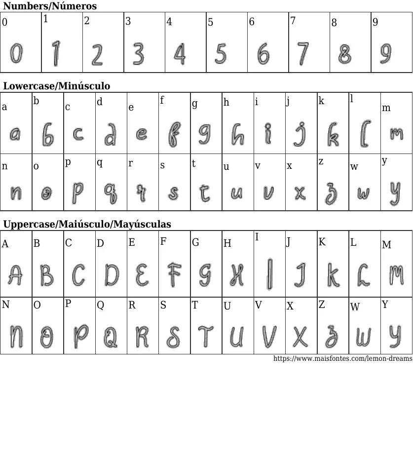 Lemon Dreams font download | MaisFontes.com