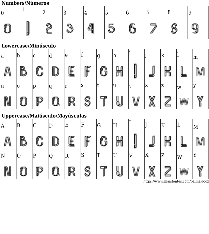 Palma Bold font download | MaisFontes.com